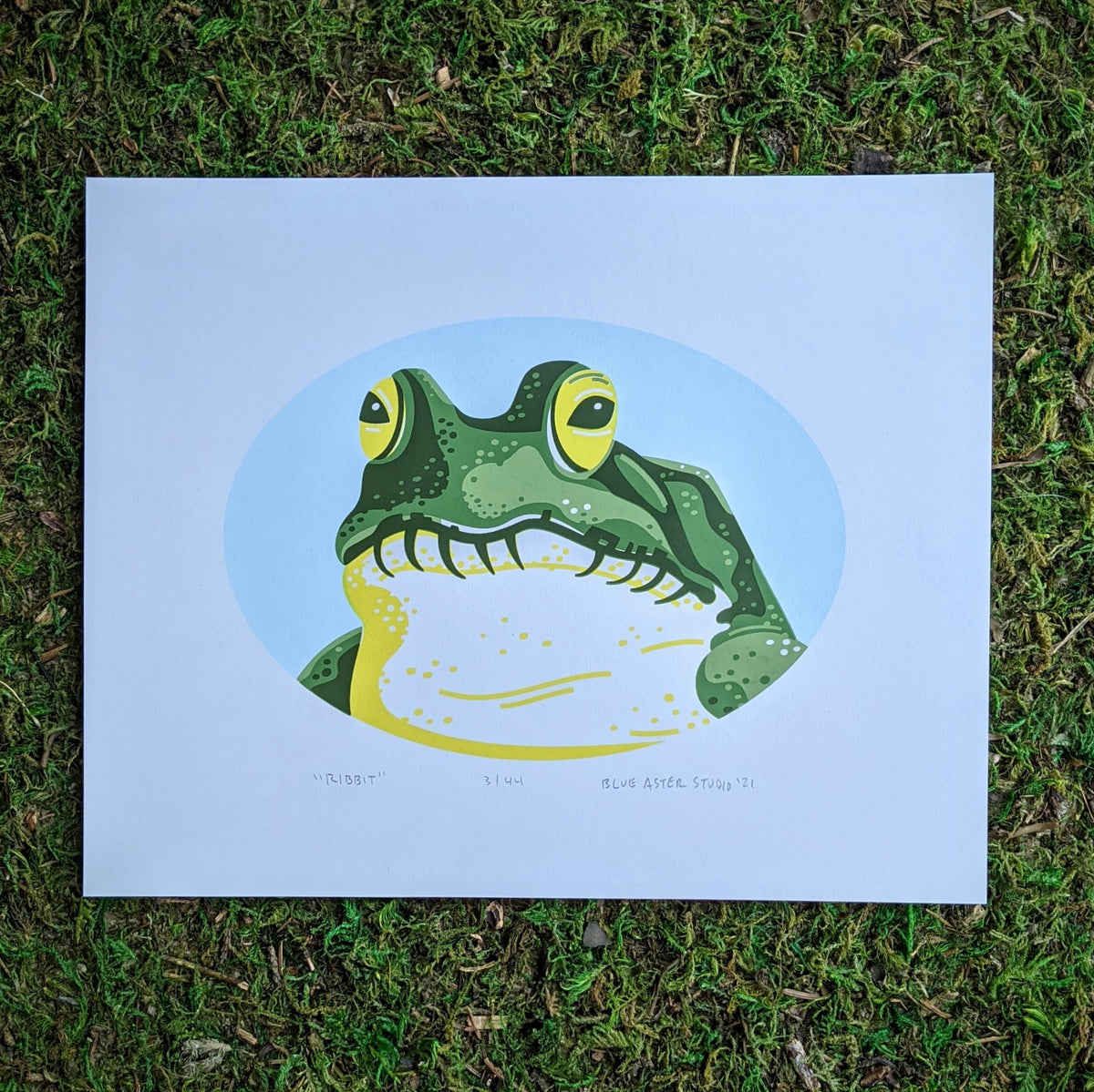 Frog Screen Print – Blue Aster Studio