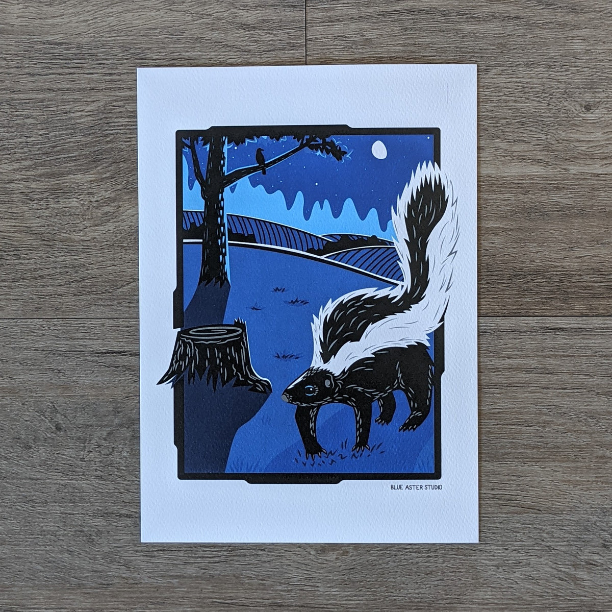 Skunk Art Print – Blue Aster Studio
